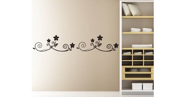 Wall Border - Vinyl Wall Art Border Decals - Removable Wall Border Stickers
