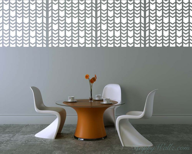 Seamless Wall Pattern DIY Decal Vinyl Modern Decals