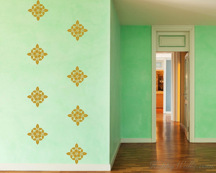 Damask Wall Pattern Decal Modern Vinyl Art Stickers