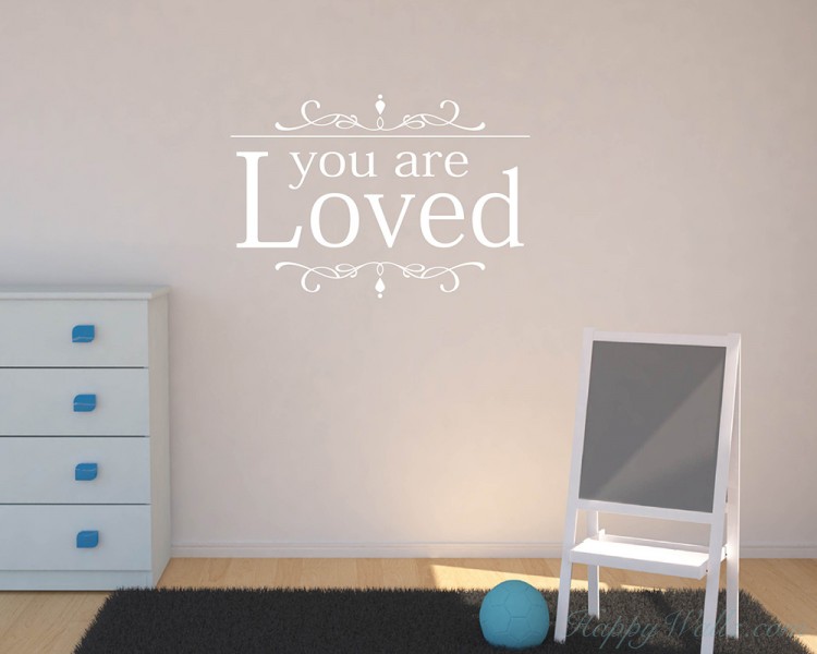 You Are Loved Quotes Wall Decal Family Vinyl Art Stickers