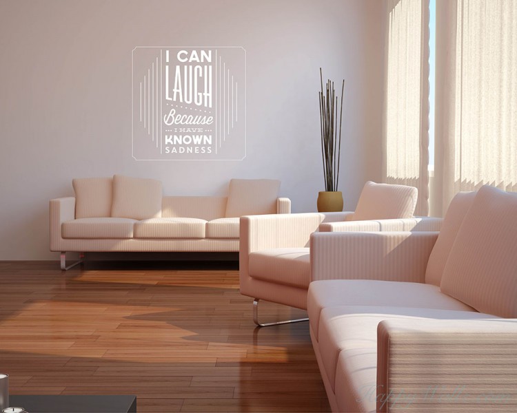 I Can Laugh Quotes Wall Decal Motivational Vinyl Art Stickers
